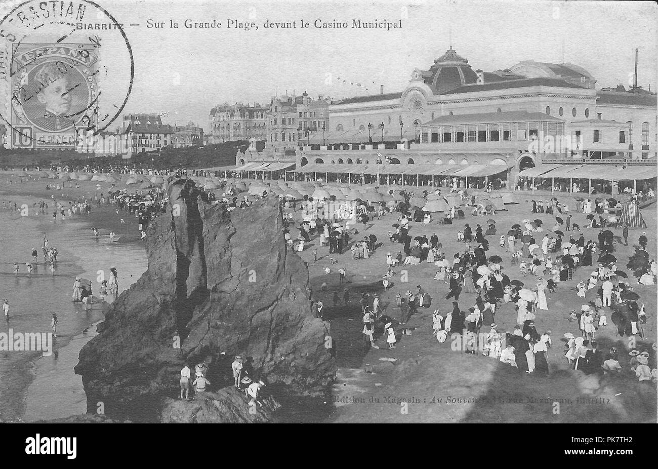 Biarritz casino Black and White Stock Photos & Images - Alamy