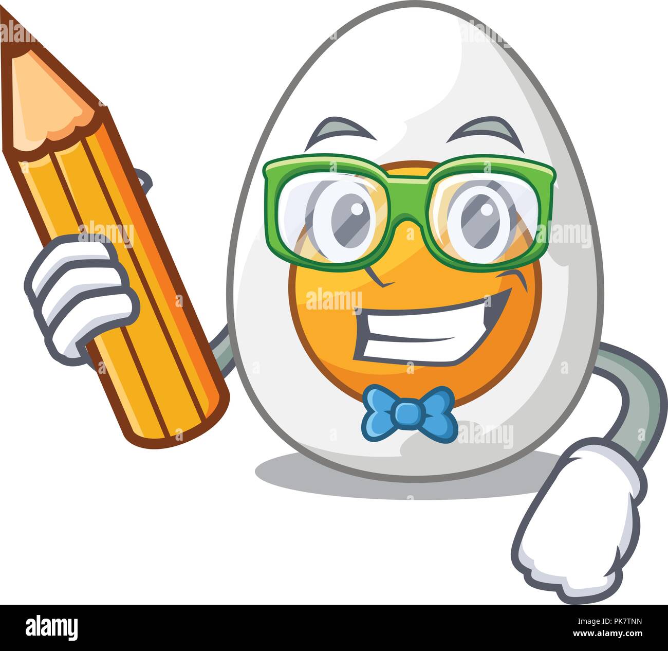 Student character hard boiled egg ready to eat Stock Vector Image & Art ...