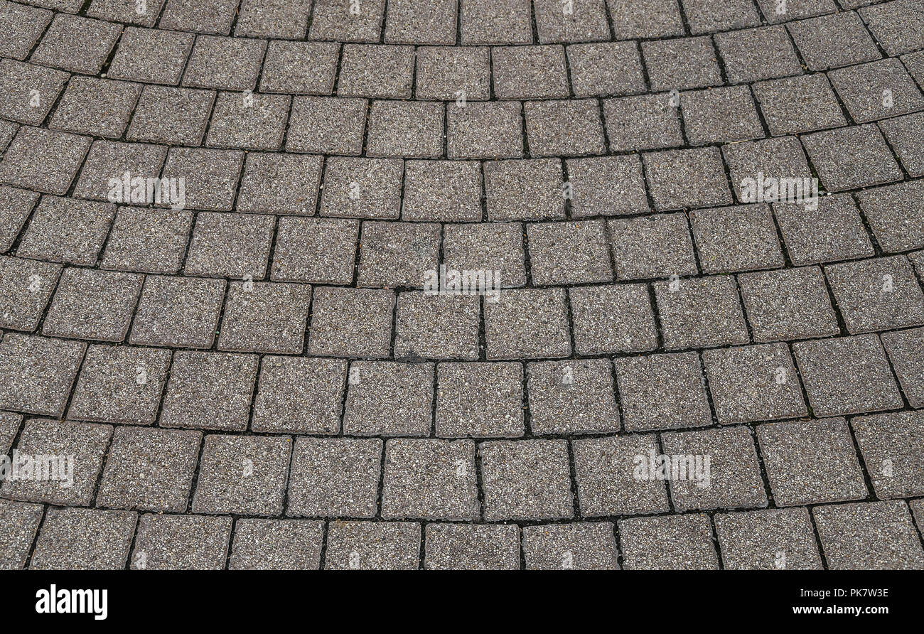 Circle pattern stone block paving hi-res stock photography and images ...