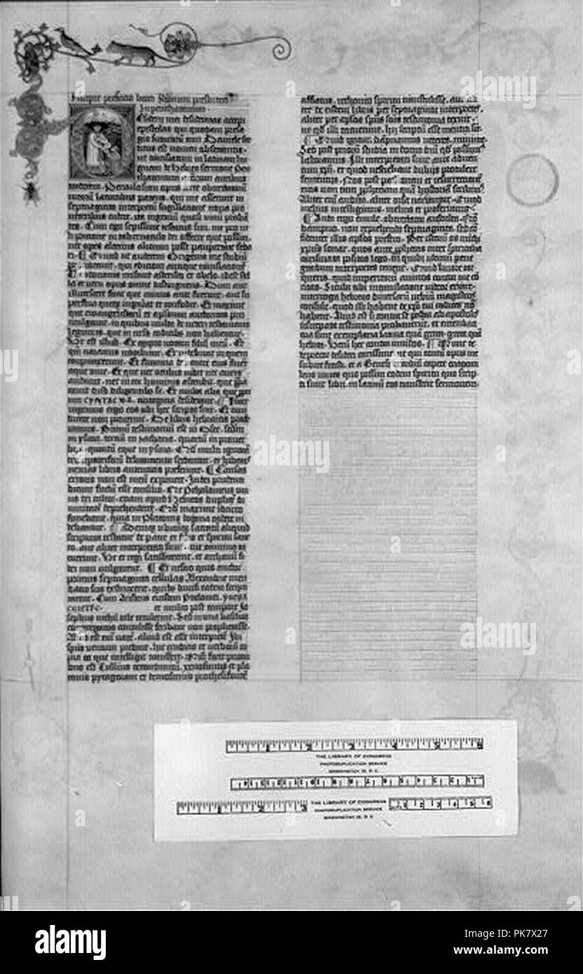 Bible. Manuscripts. Latin. Biblia latina. April 4, 1452-July 9, 1453 ...