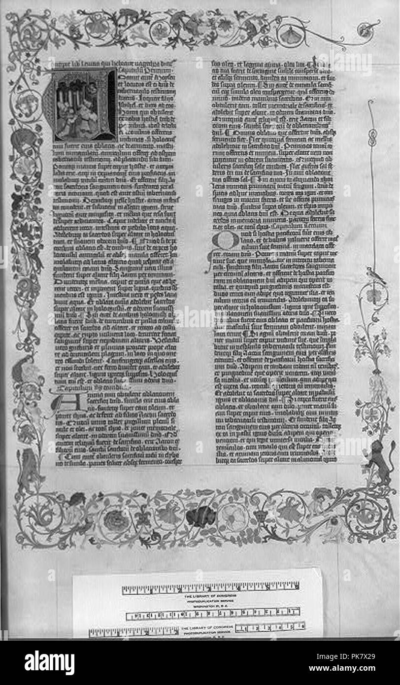 Bible. Manuscripts. Latin. Biblia latina. April 4, 1452-July 9, 1453 ...