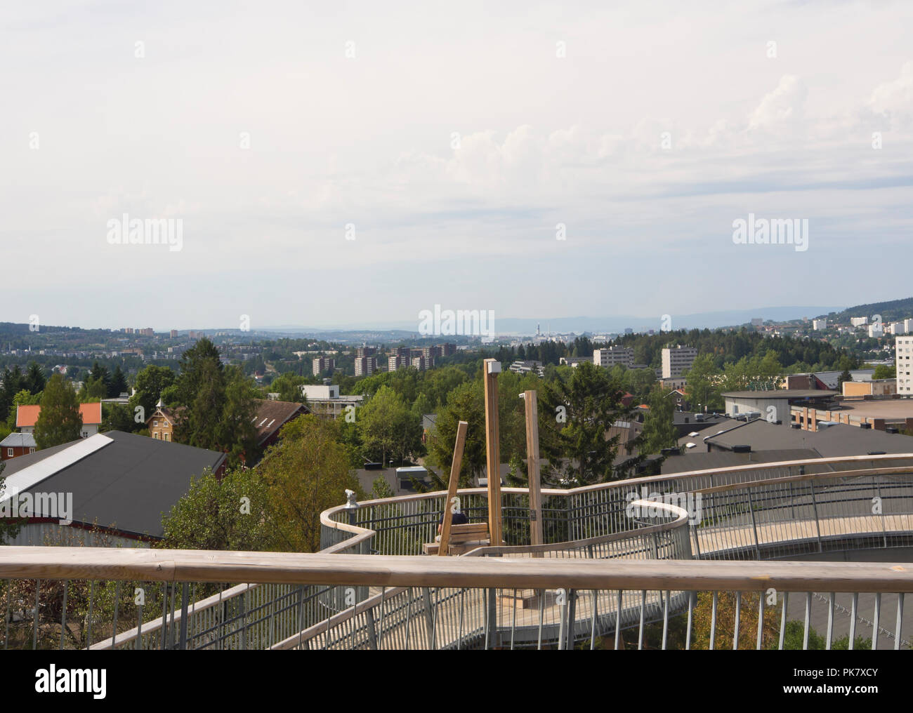 From Stovnertårnet, The Stovner tower, a new lookout in a suburb in ...