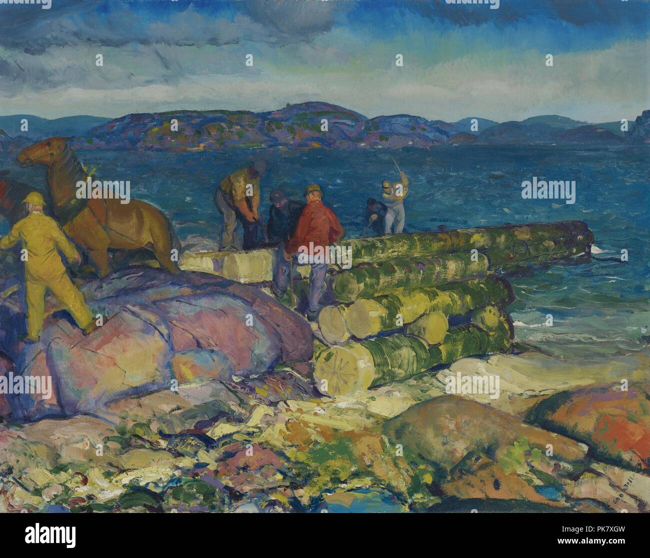 George bellows dock hi-res stock photography and images - Alamy
