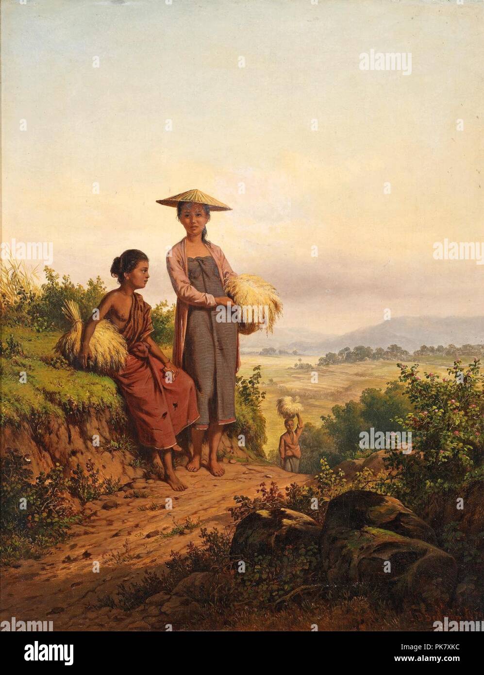 Jan Daniël Beynon - Bringing home the harvest (1874 Stock Photo - Alamy