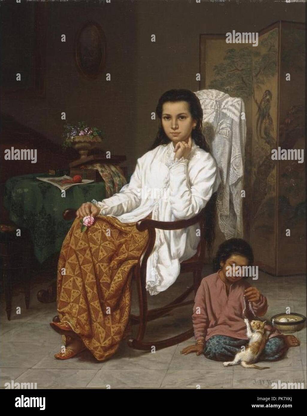 Jan Daniël Beynon - My Companion (1869 Stock Photo - Alamy