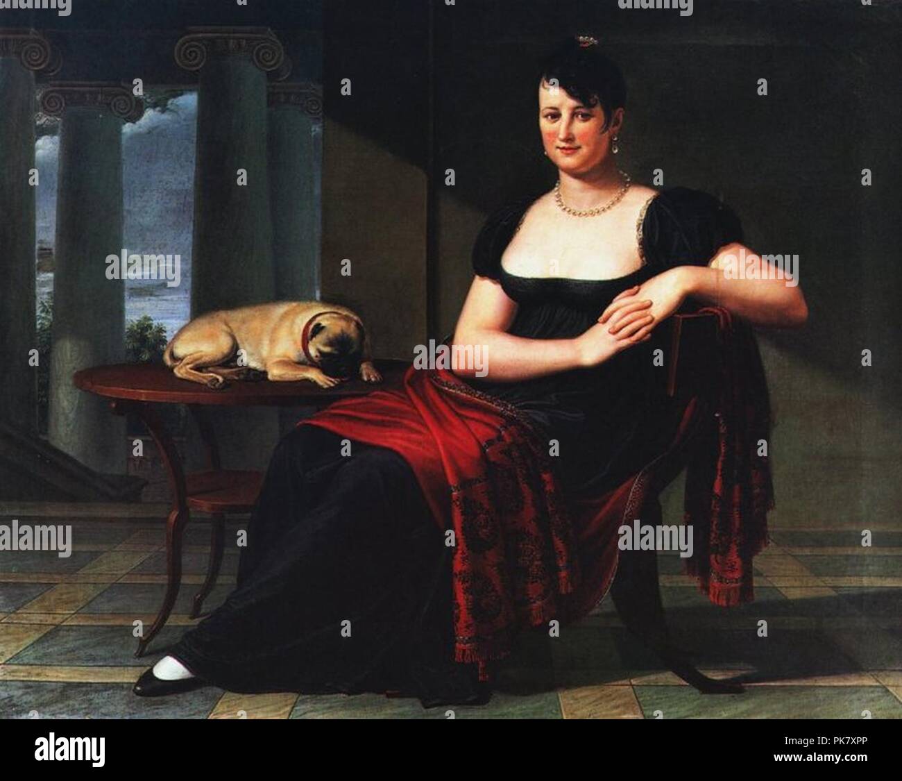 Pietro Benvenuti Ritratto di Elena Mastiani Brunacci 1809 Stock Photo ...