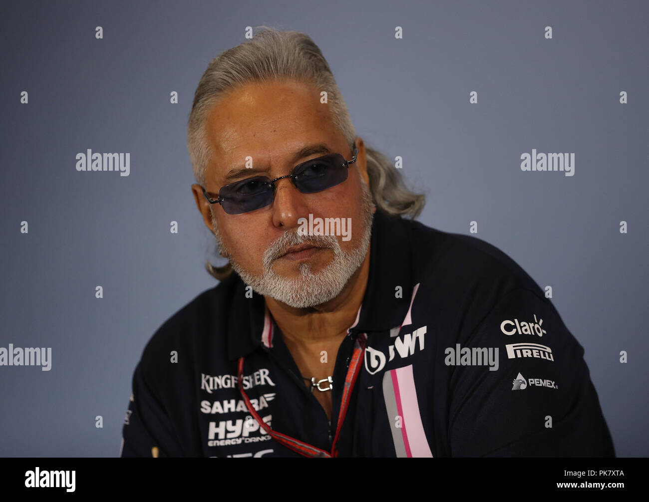 Force India team Principle Vijay Mallya at Silverstone Circuit ...