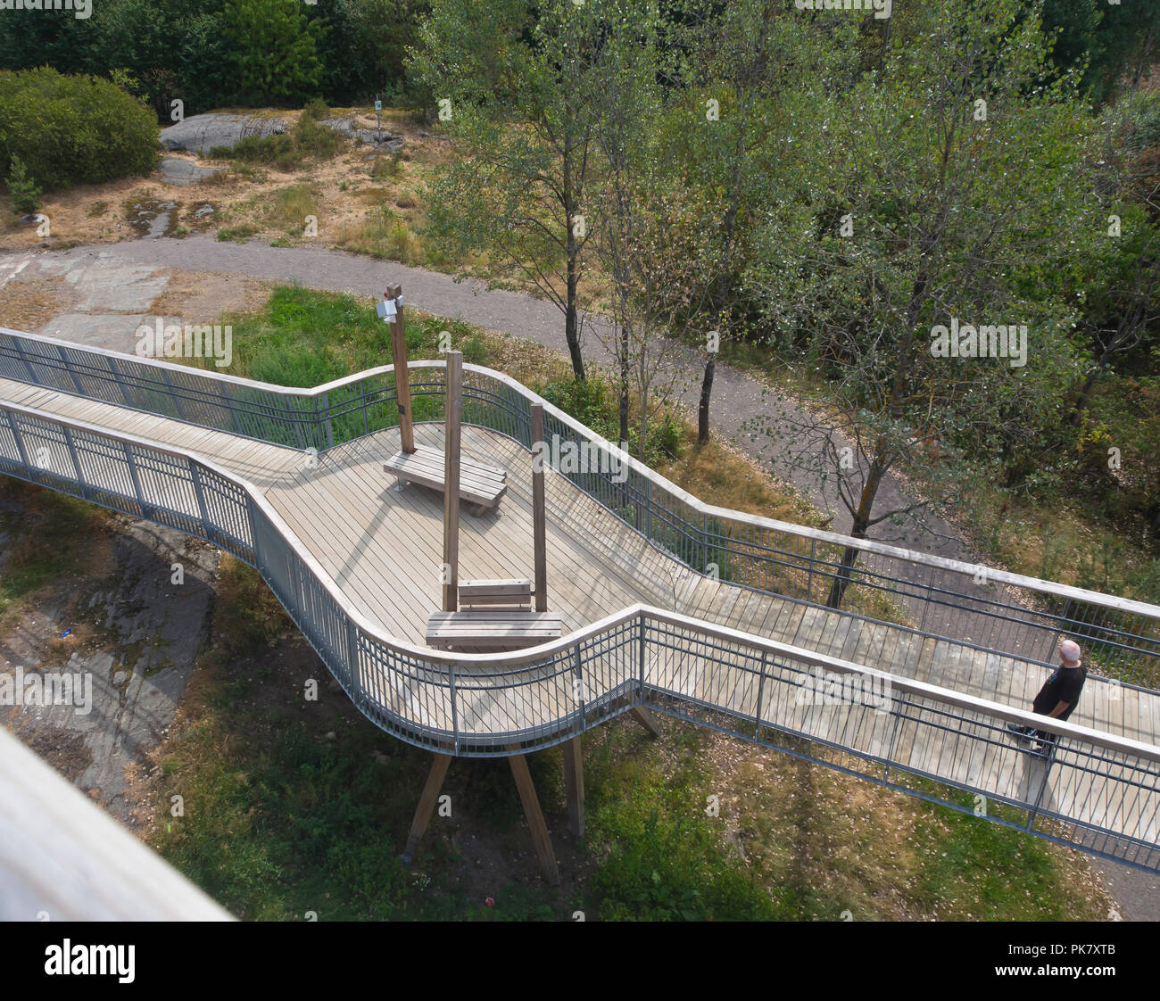 Access ramp to Stovnertårnet, The Stovner tower, a new lookout in a ...