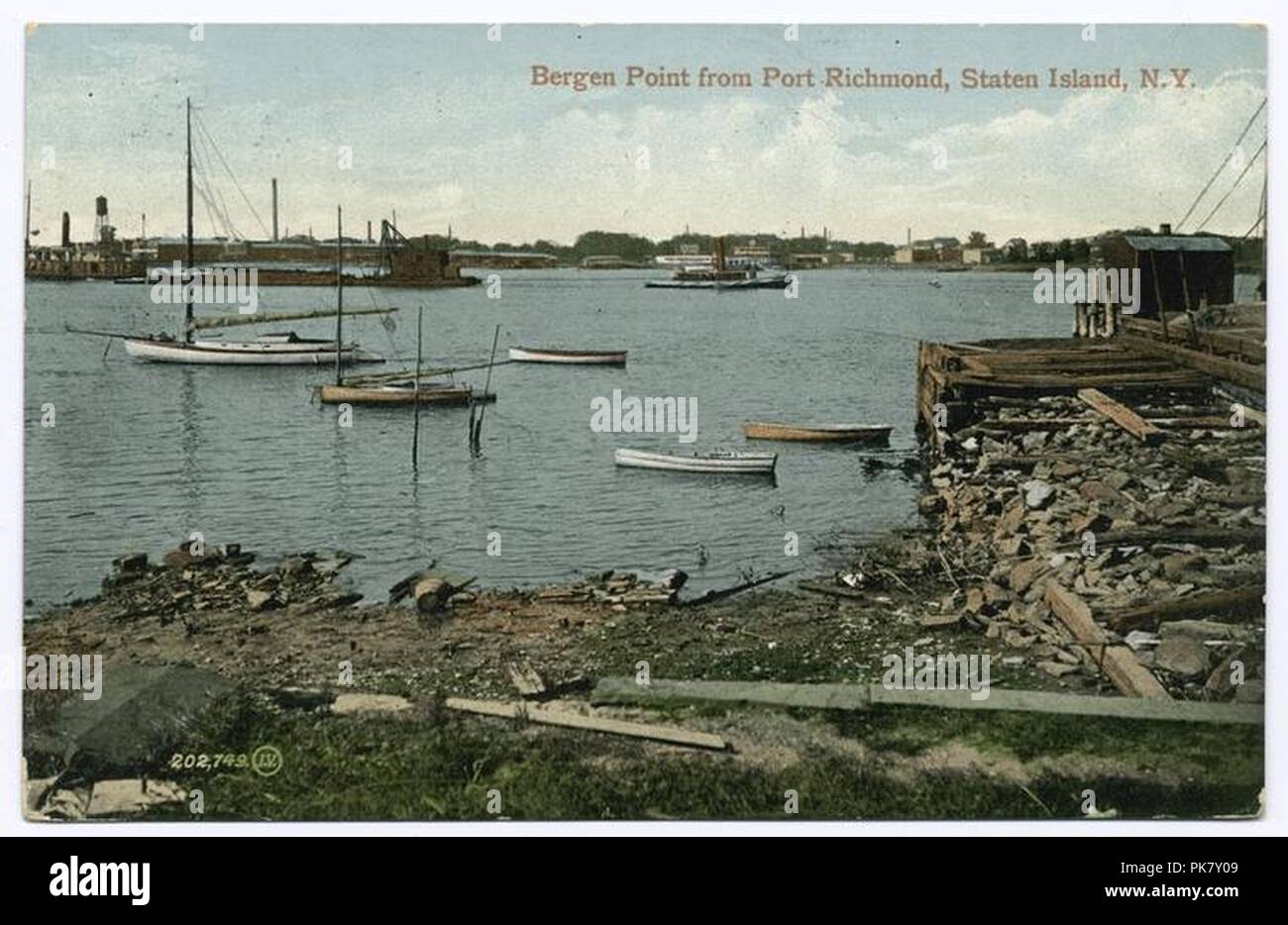 Bergen Point postcard Stock Photo - Alamy