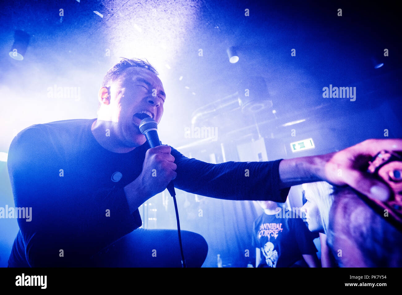 Denmark, Copenhagen - September 8, 2018. The Danish shoegaze metal band ...