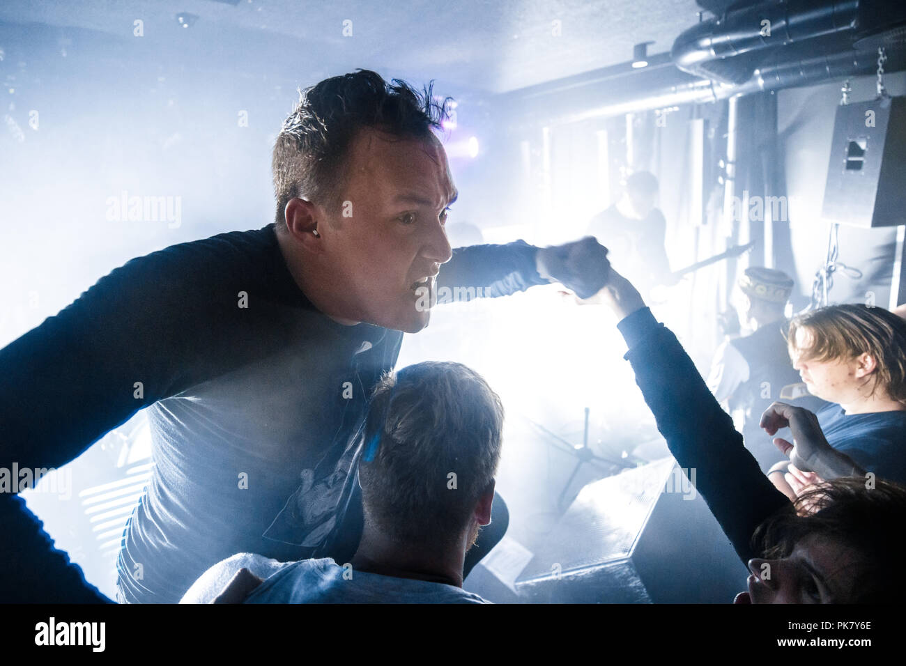 Denmark, Copenhagen - September 8, 2018. The Danish shoegaze metal band ...