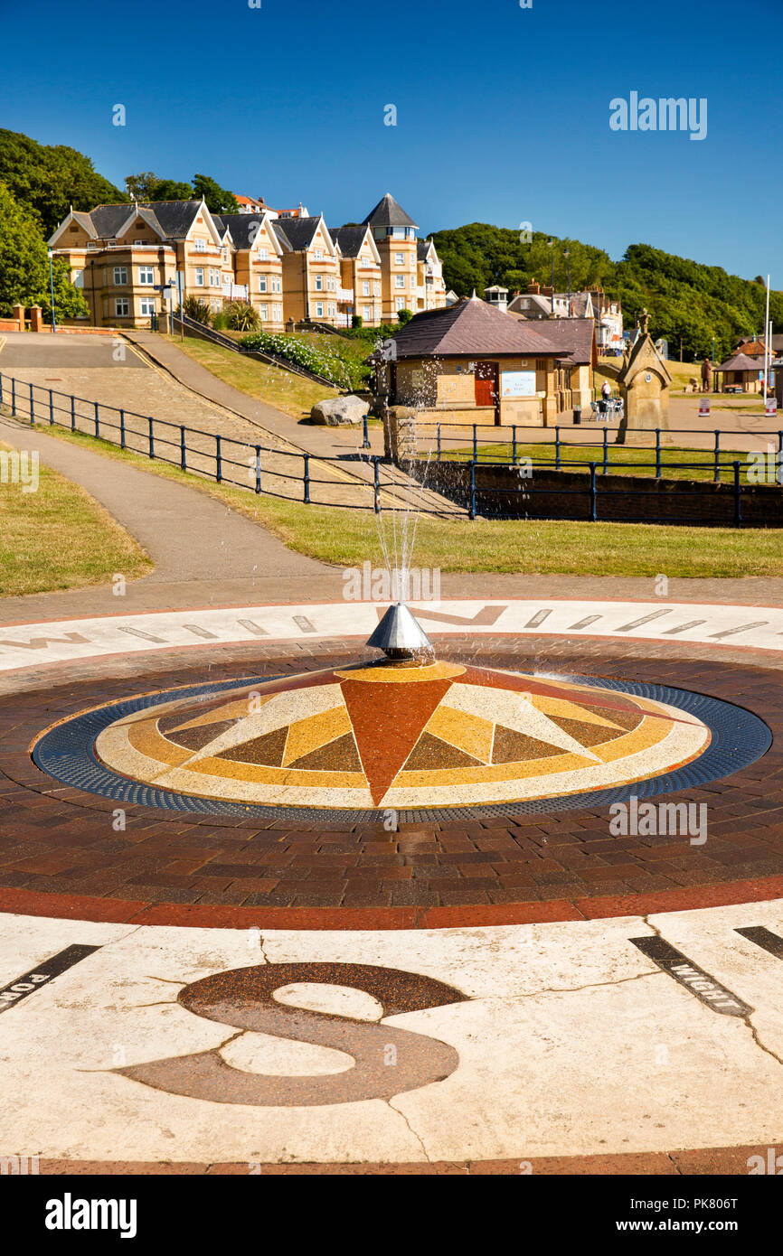 UK, England, Yorkshire, Filey, promenade, fishing areas points of the ...