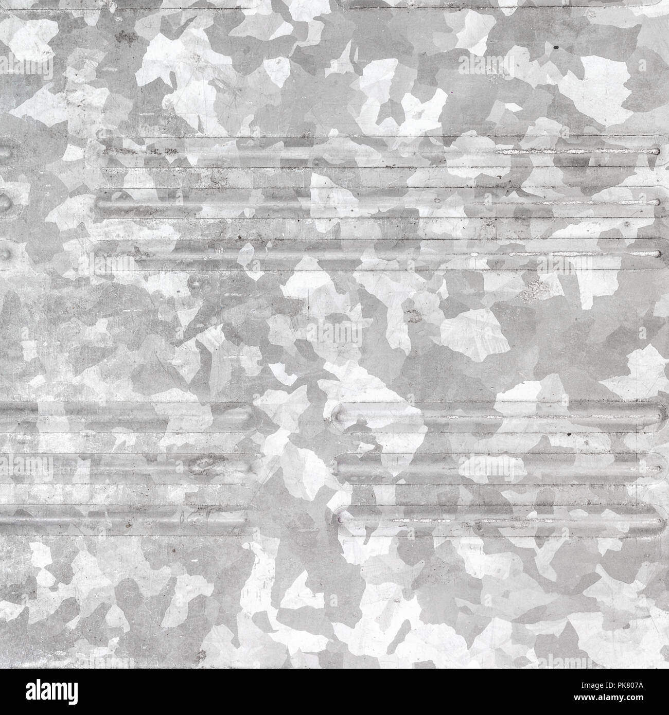 square background from gray profiled metal sheet close up Stock Photo ...