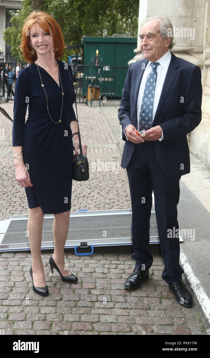Jane Asher and her husband Gerald Scarfe attend a service of ...