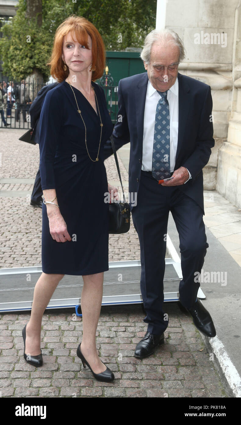 Jane Asher and her husband Gerald Scarfe attend a service of ...