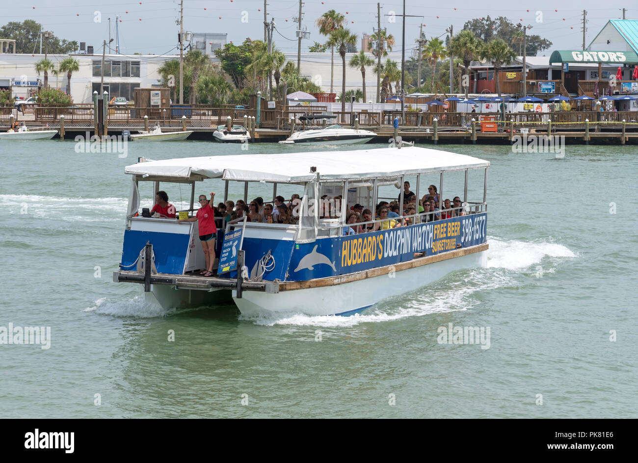 John's Pass Village at tourist location close to Madeir Beach Florida ...