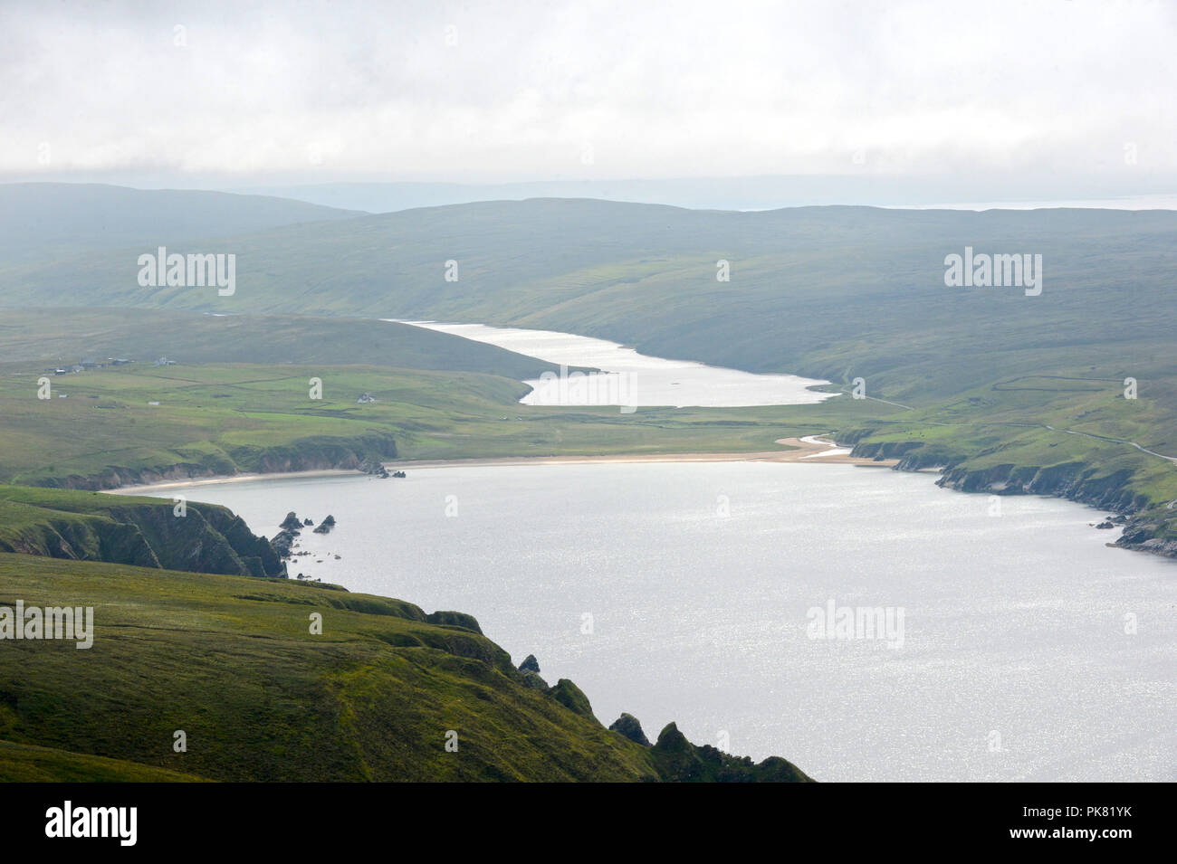 Landscapes and views on the island of Unst the most northerly island in ...