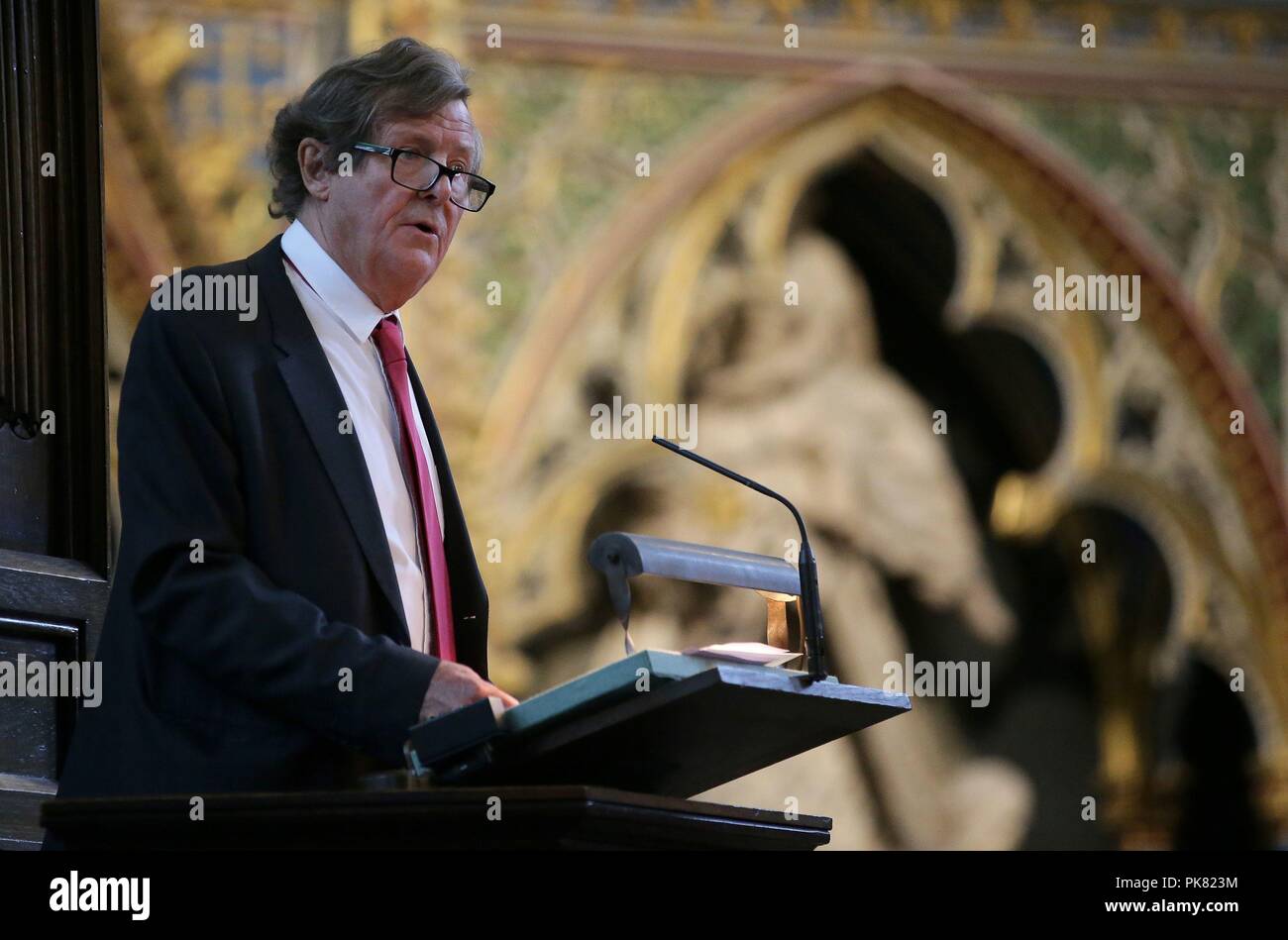 Playwright David Hare during a service of thanksgiving to celebrate the ...