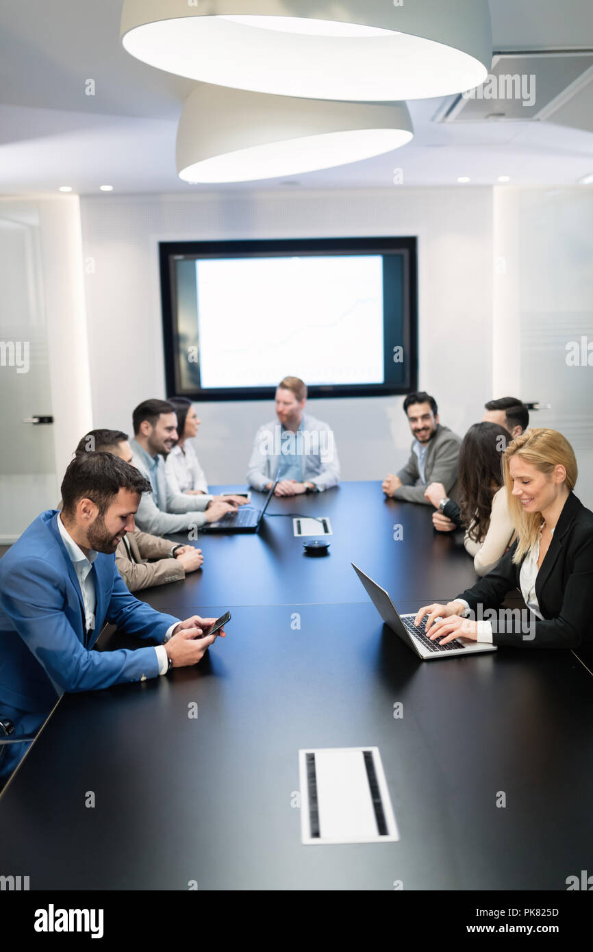 Picture of business meeting in conference room Stock Photo - Alamy