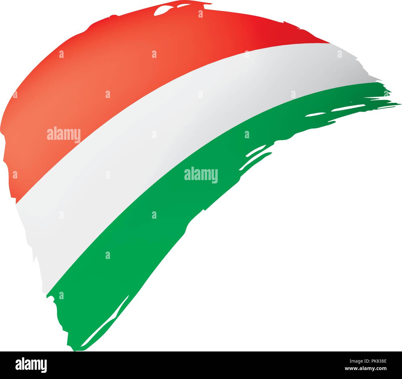 Hungary flag, vector illustration on a white background Stock Vector ...