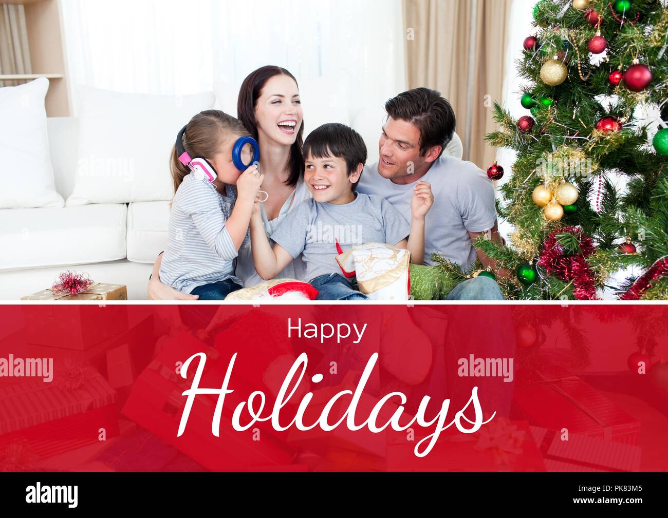 Happy family holidays hi-res stock photography and images - Alamy