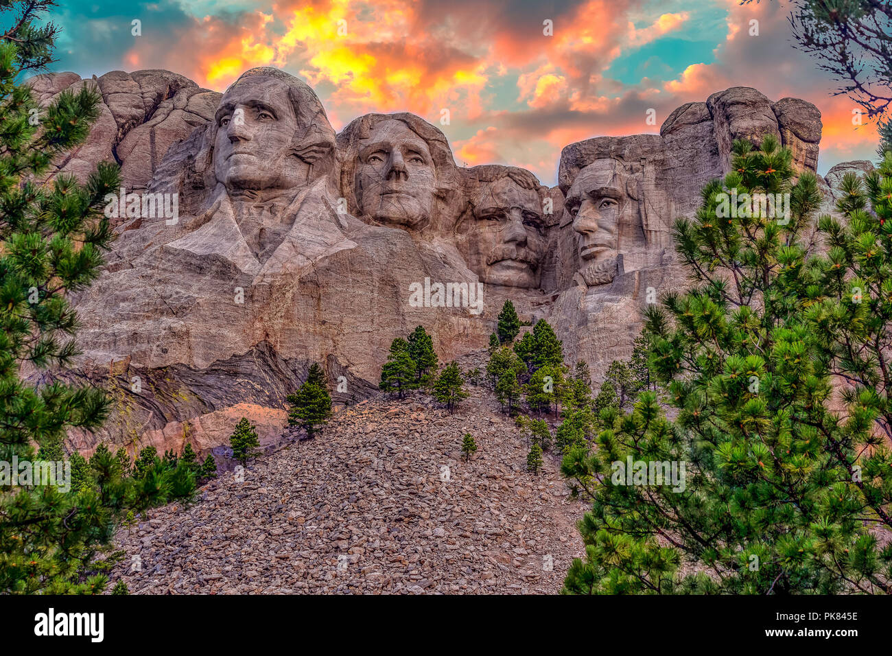 Mount Rushmore South Dakota Stock Photo - Alamy