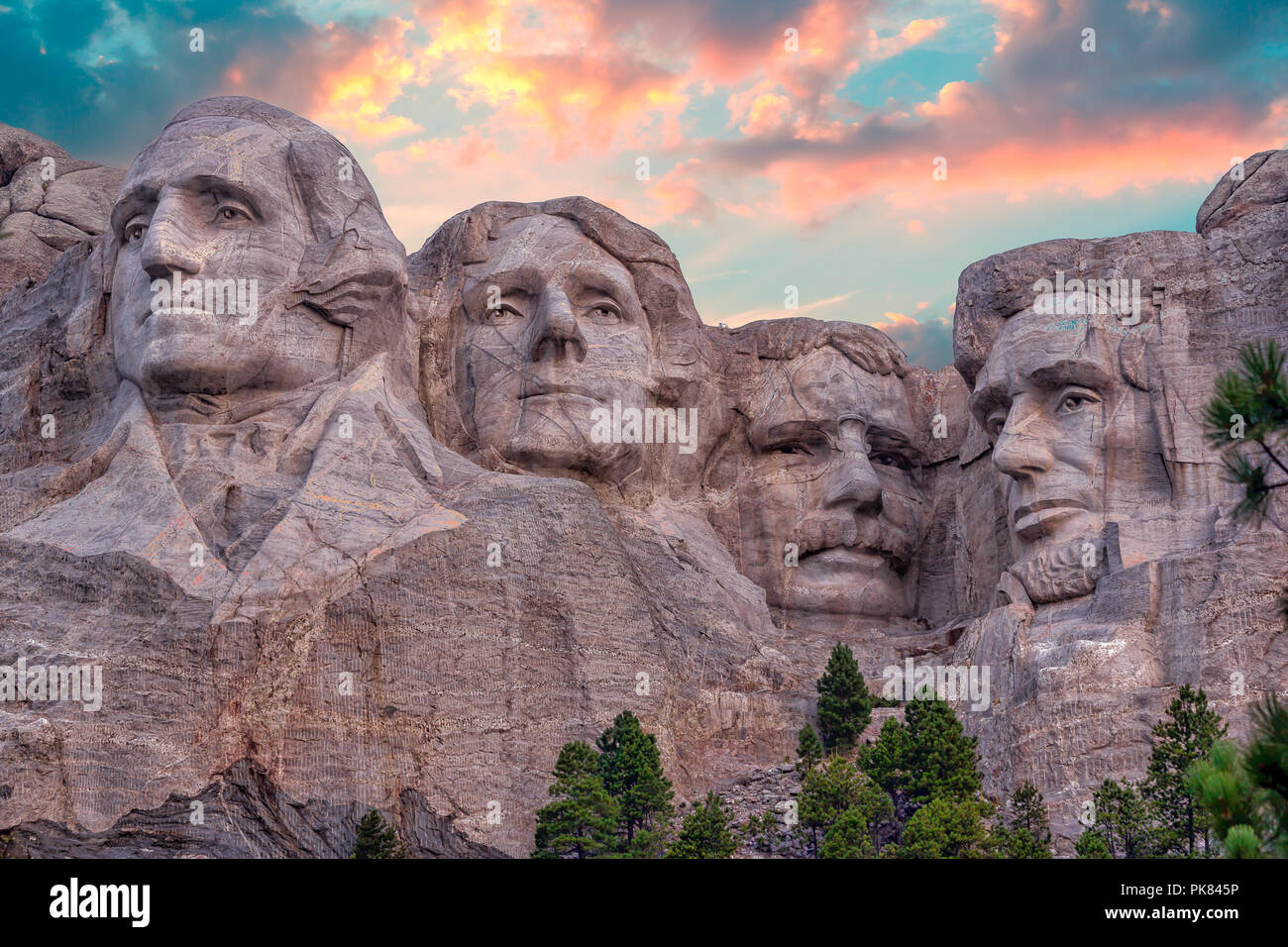 Mount Rushmore South Dakota Stock Photo - Alamy