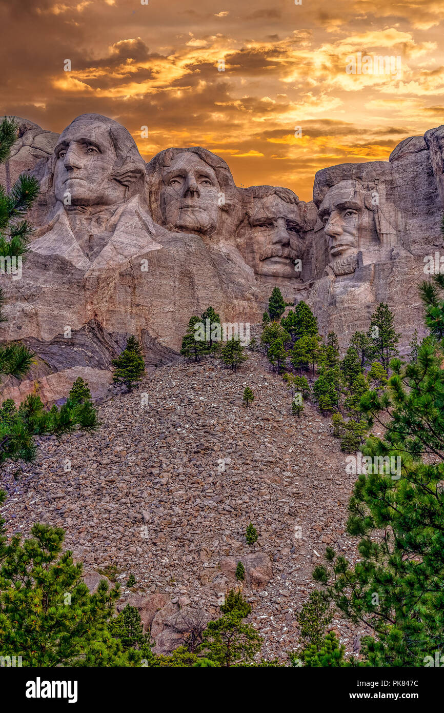Mount Rushmore South Dakota Stock Photo - Alamy