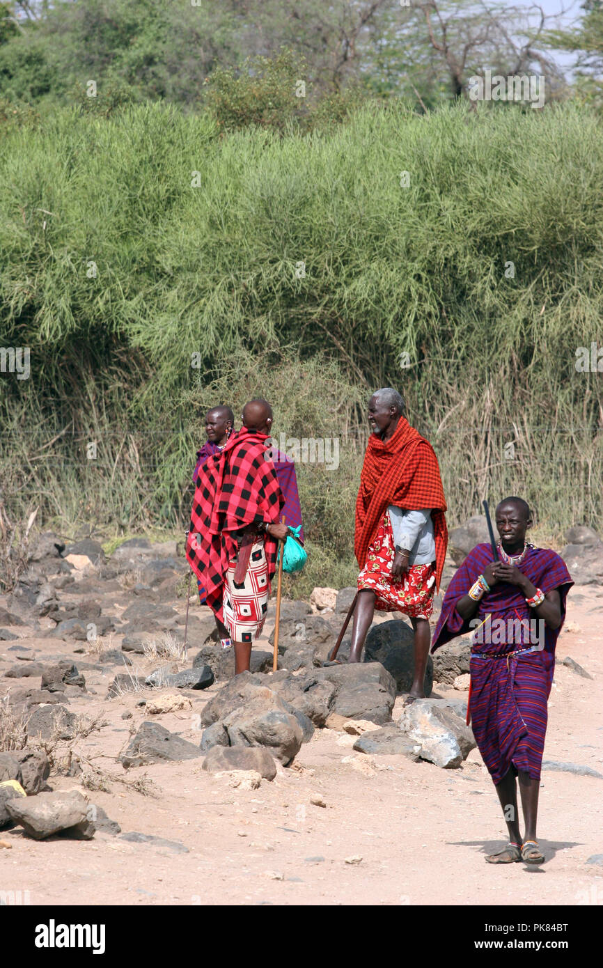 masai people in kenya Stock Photo - Alamy