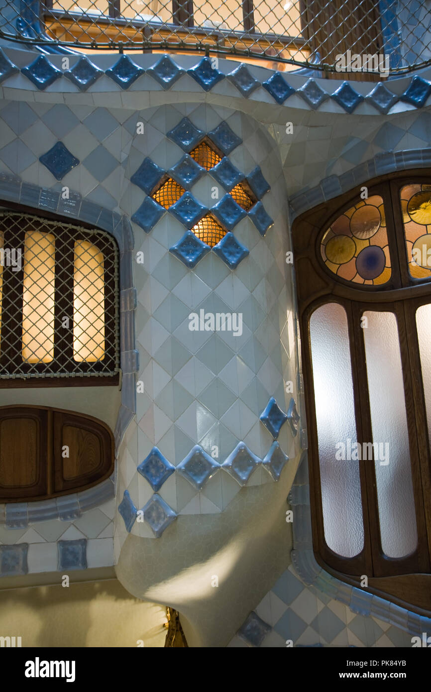 batllo house of gaudì in bacelona Stock Photo - Alamy