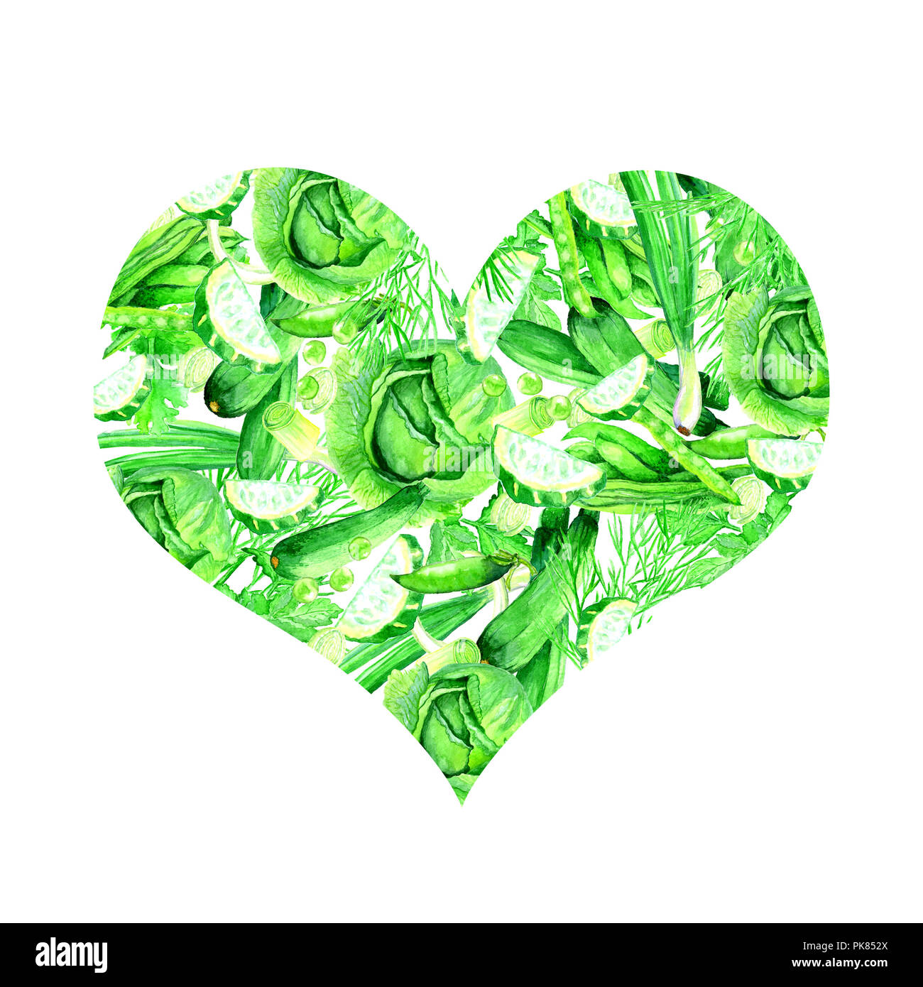 vegetables set watercolor. Motivational poster or banner.Healthy eating ...