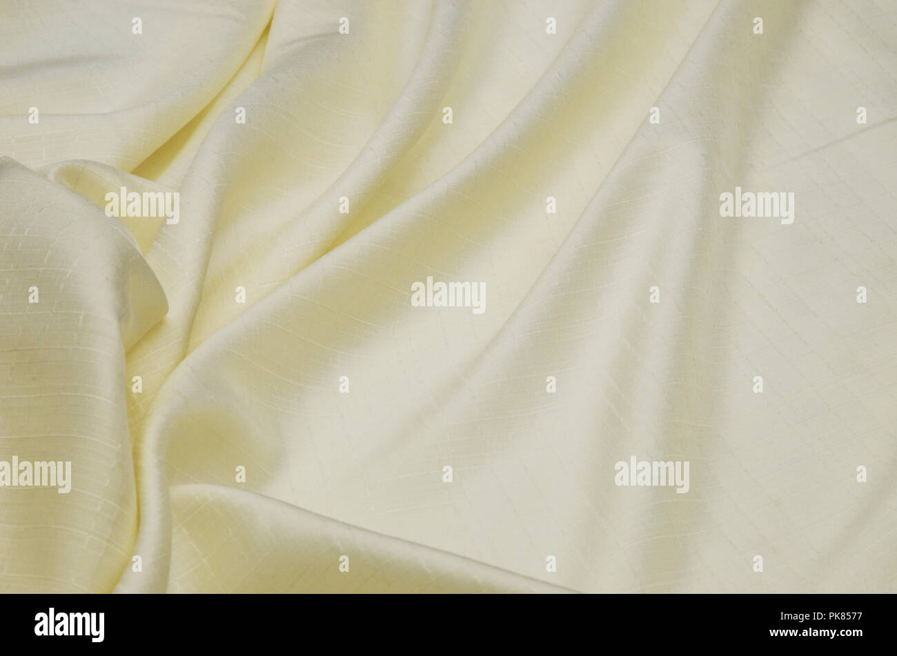 Textured silk of ivory color Stock Photo - Alamy