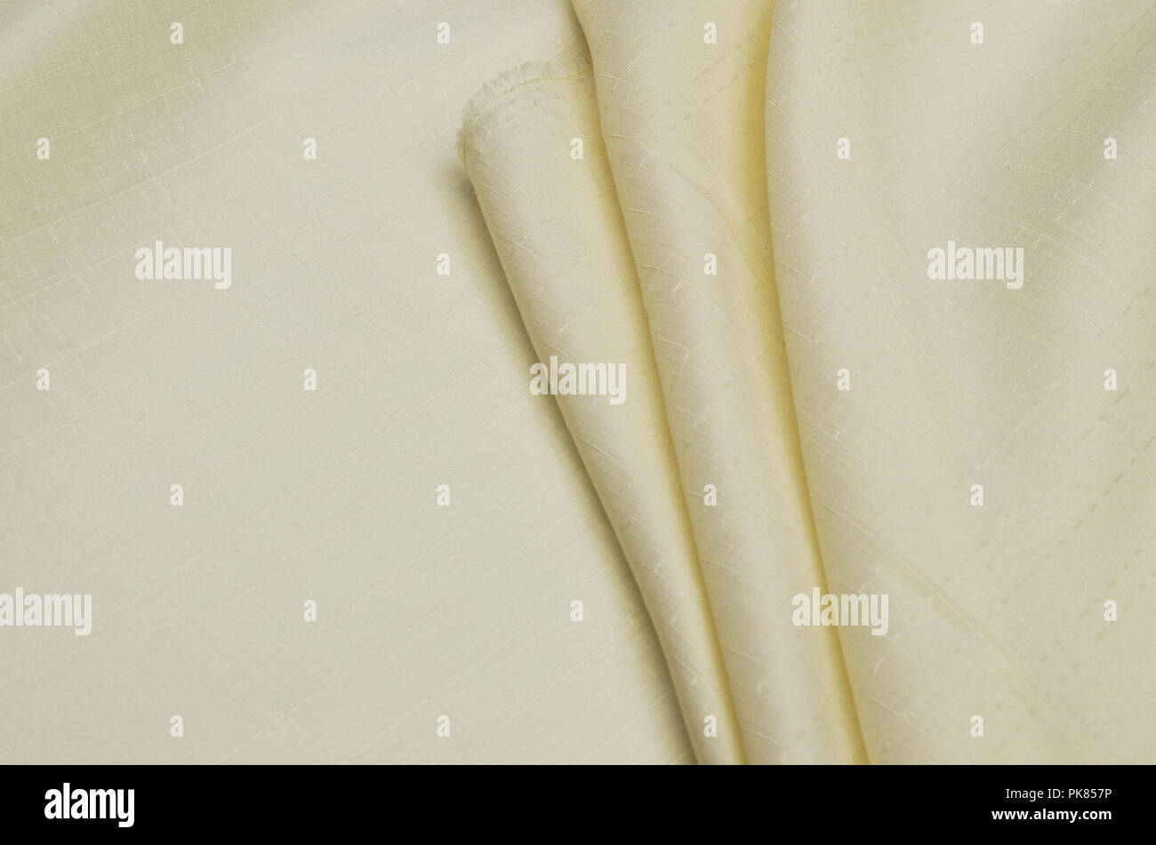 Textured silk of ivory color Stock Photo - Alamy
