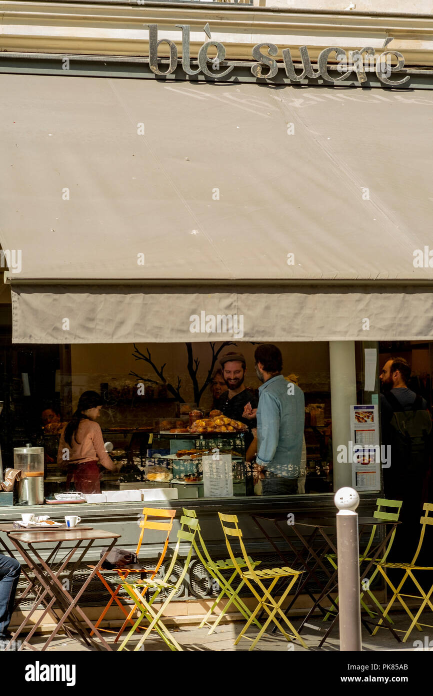 Ble Sucre Cafe Paris Stock Photo - Alamy