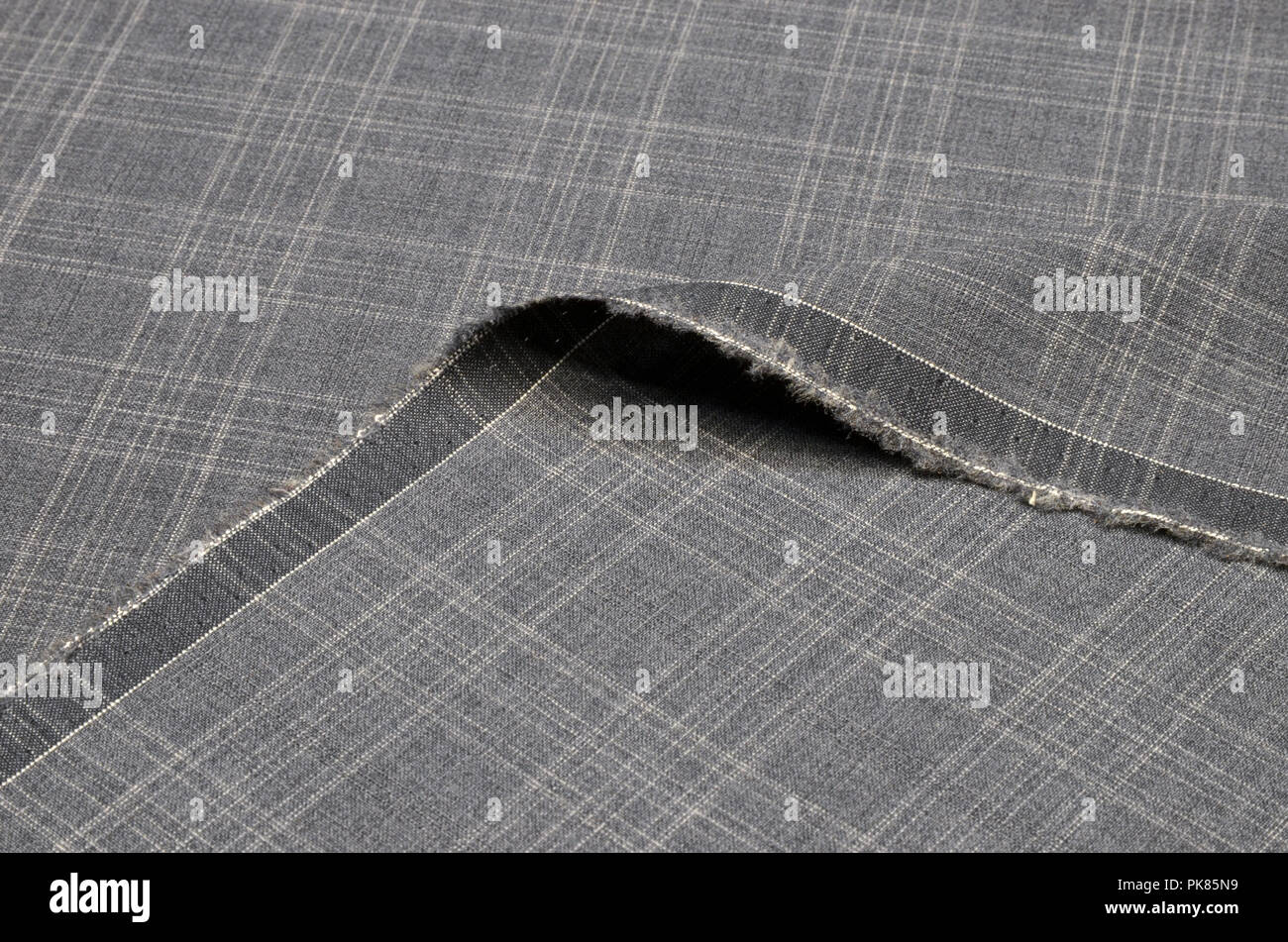 Wool fabric, costume, gray cage Stock Photo - Alamy