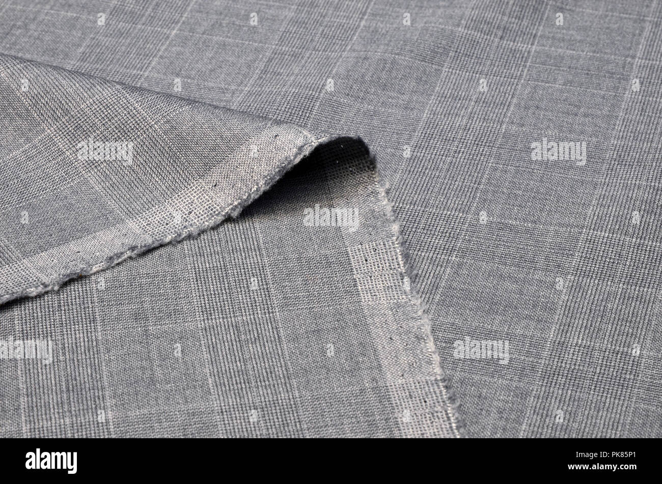 Wool fabric, costume, gray cage Stock Photo - Alamy