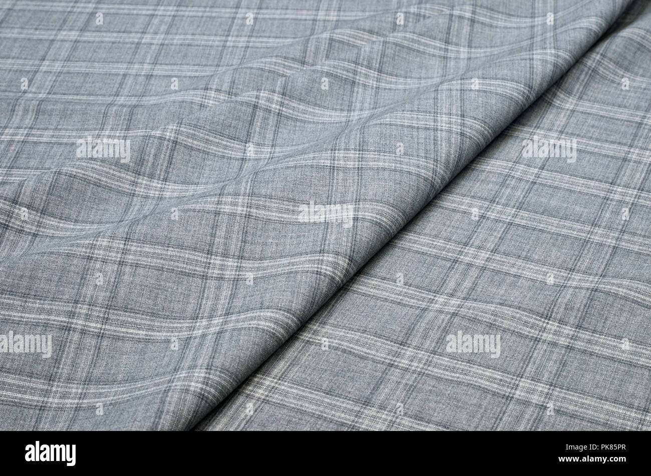 Wool fabric, costume, gray cage Stock Photo - Alamy