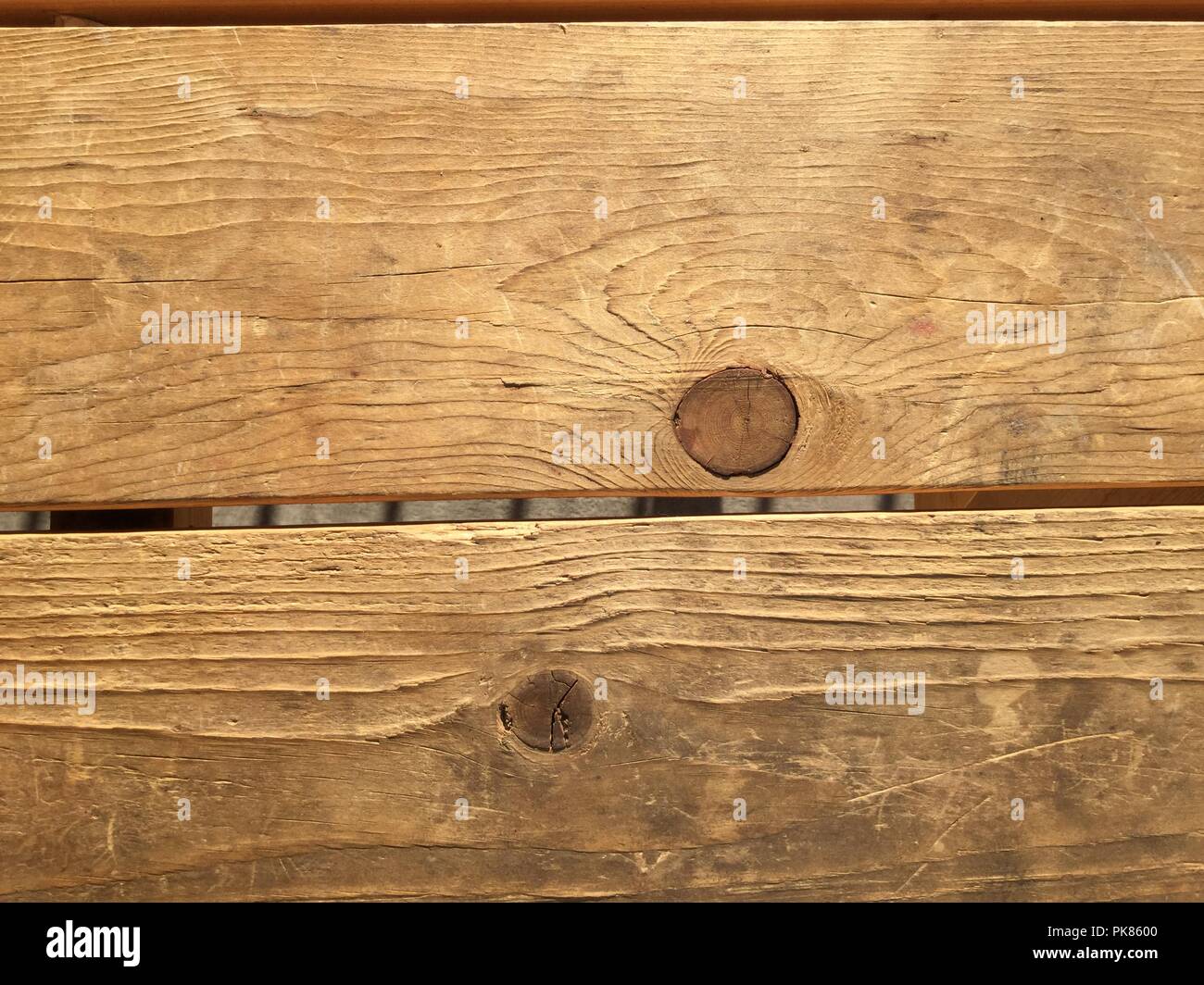 Boards closeup showing wood grain and knots Stock Photo - Alamy