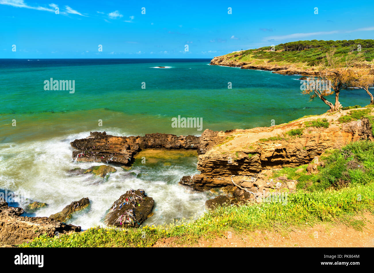 Ruins of Tipasa, a Roman colonia in Algeria, North Africa Stock Photo ...