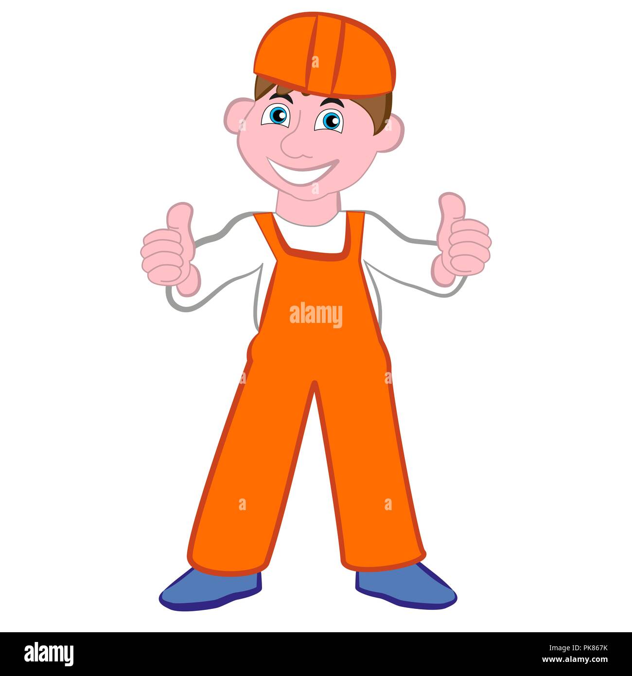 Man in working wear Stock Vector Images - Alamy