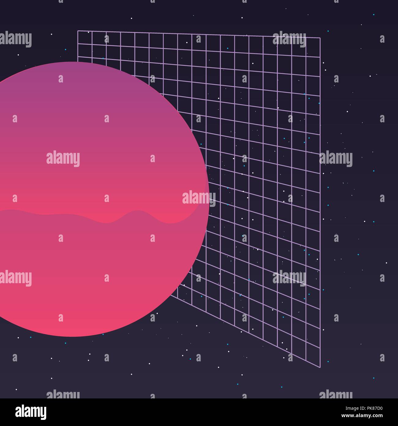 retro future label with sun vector illustration design Stock Vector ...