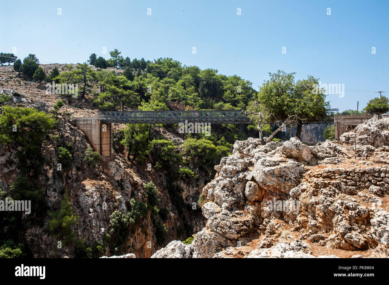 Roman bridge crete greece hi-res stock photography and images - Alamy