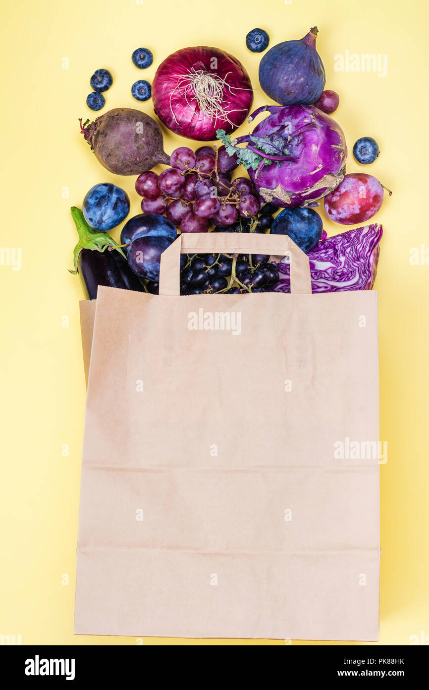 Purple and blue fruits and vegetables hi-res stock photography and ...
