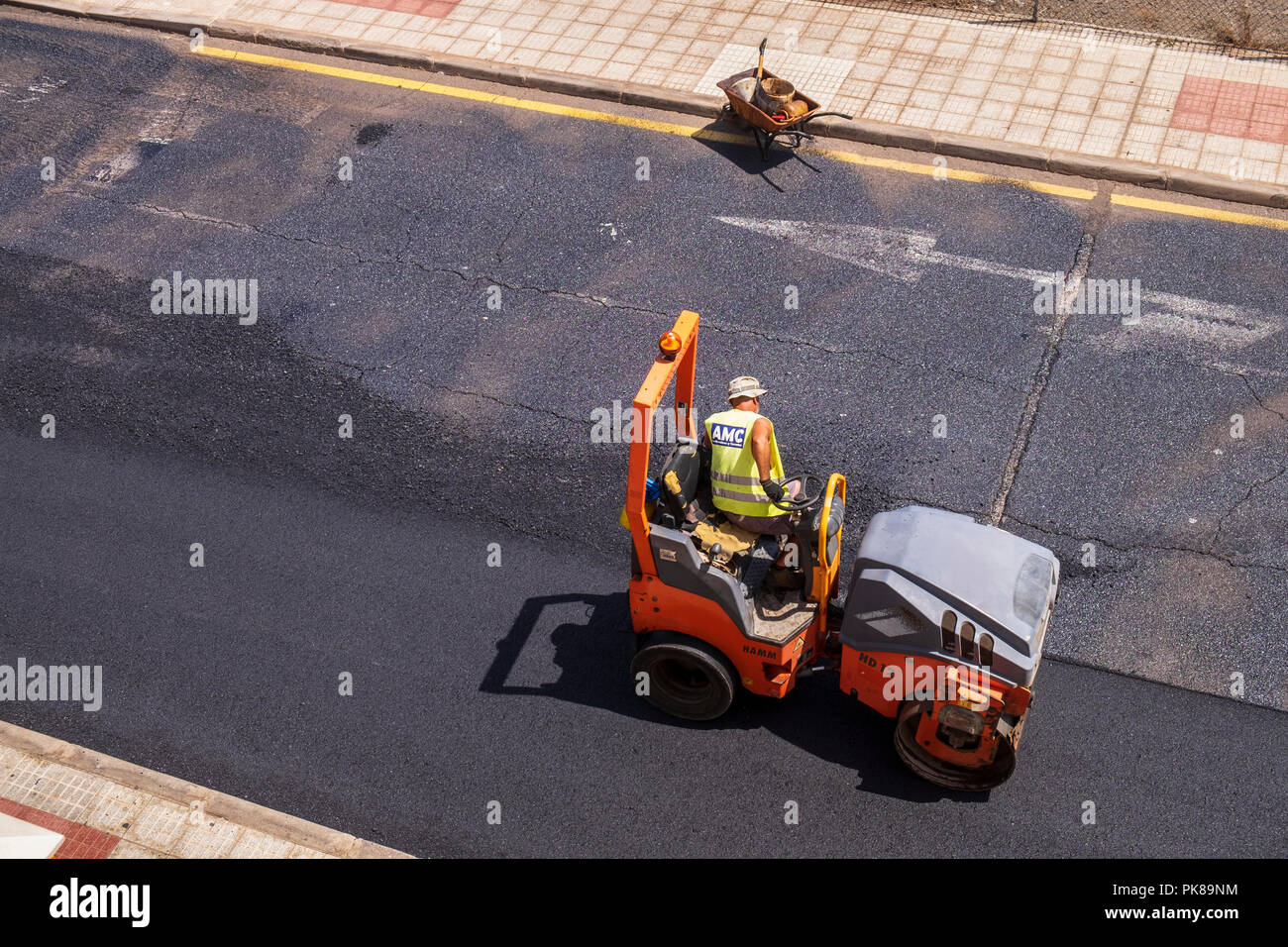 Road resurfacing works hi-res stock photography and images - Alamy
