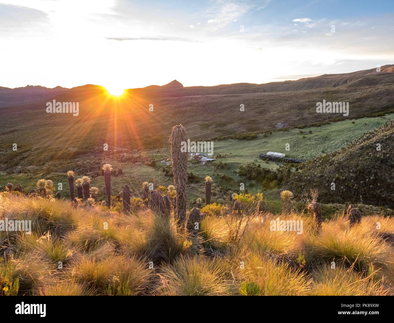 Tot Springs (Termales de Cañón) in the near of Nevado del Tolima ...