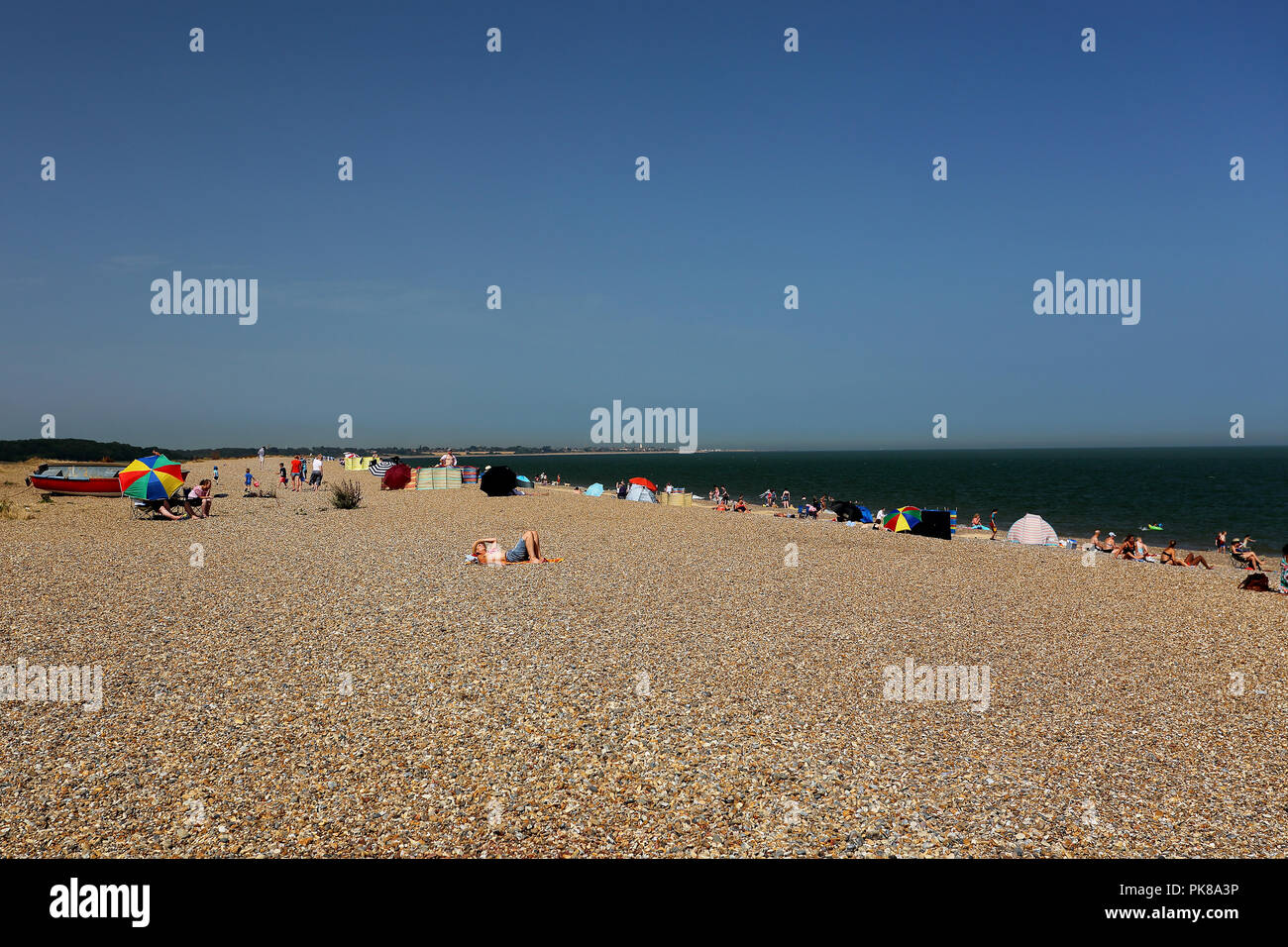 The shingle beach at Dunwich Heath, Suffolk, UK Stock Photo - Alamy