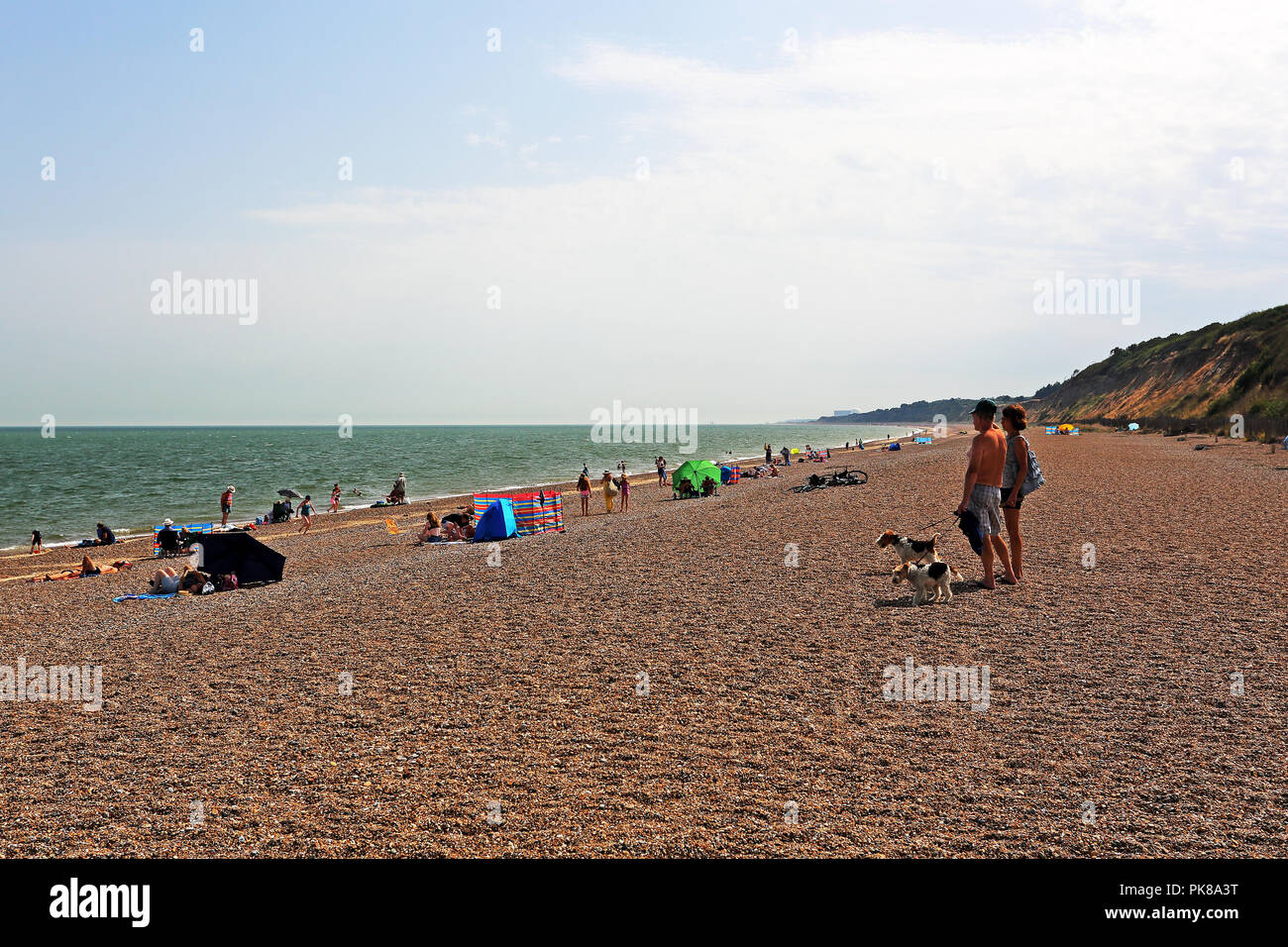 The shingle beach at Dunwich Heath, Suffolk, UK Stock Photo - Alamy