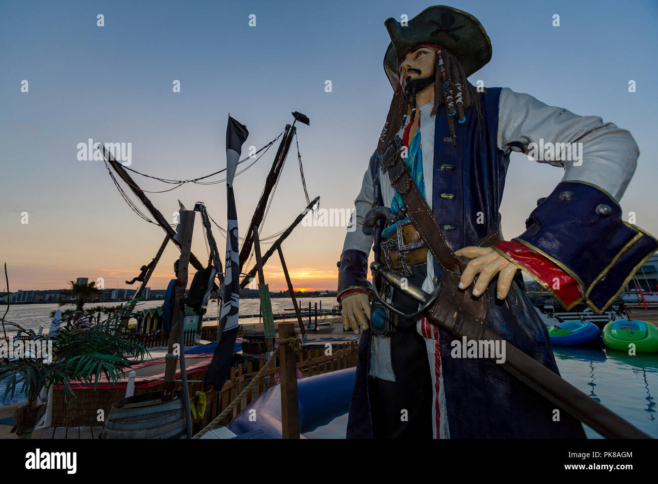 Cardiff, UK, July 2018, Cardiff Bay in the summer Stock Photo - Alamy