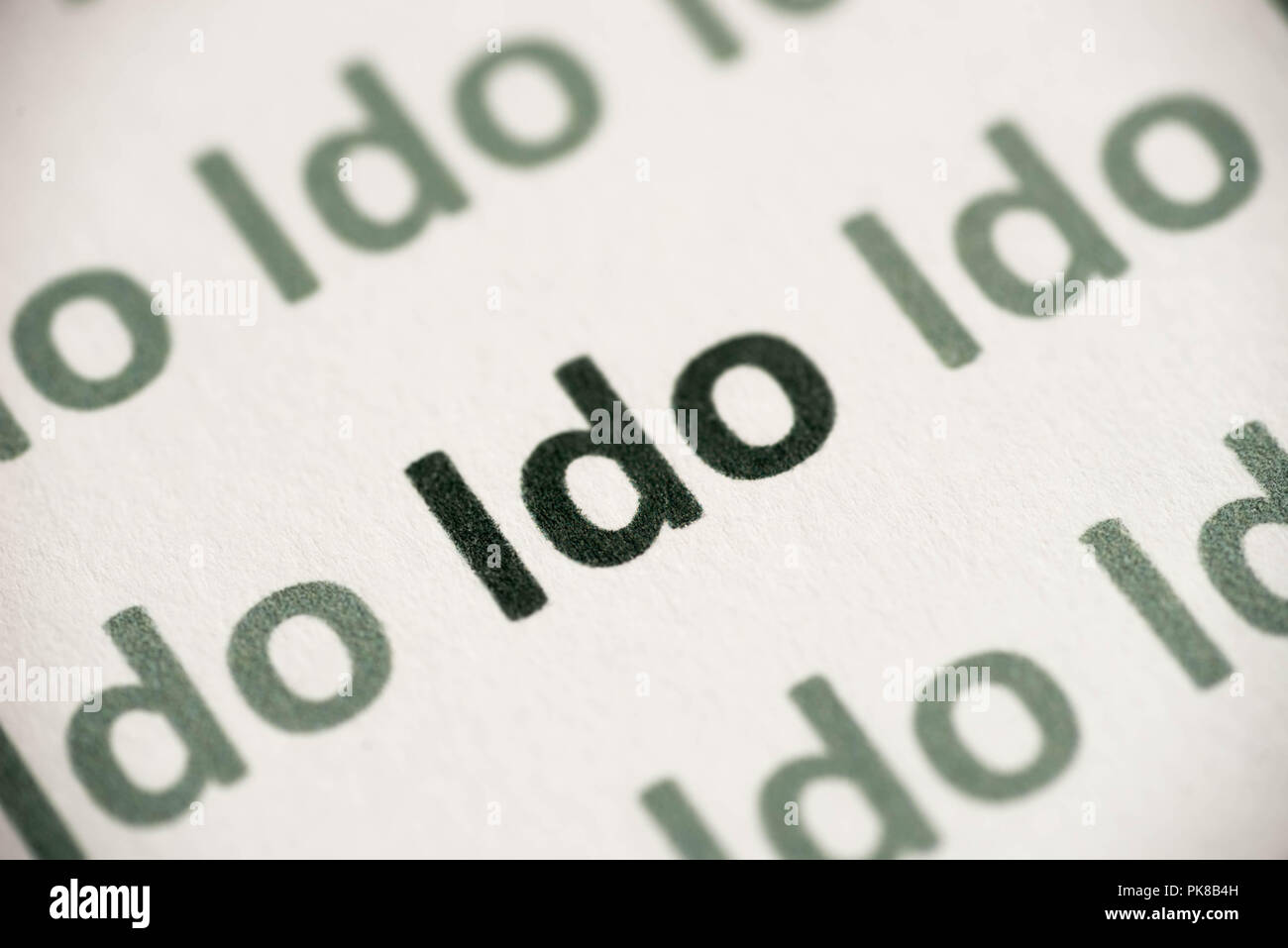 Ido alphabet hi-res stock photography and images - Alamy