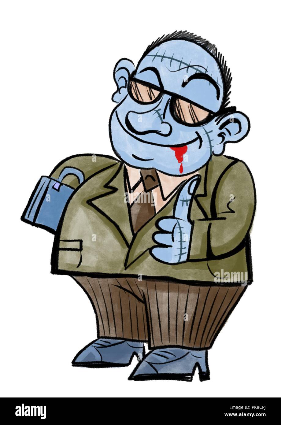 Zombie and tie hi-res stock photography and images - Alamy